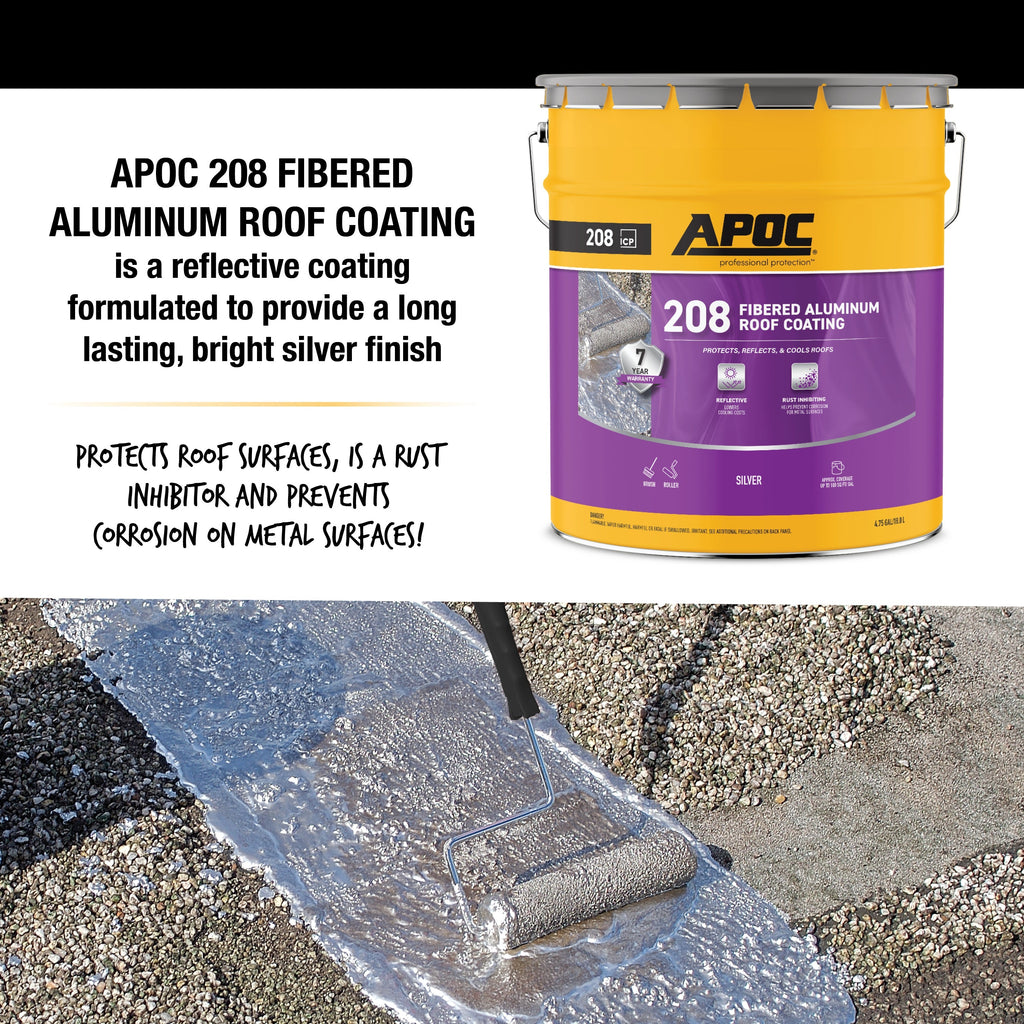 APOC® 208 Fibered Aluminum Roof Coating
